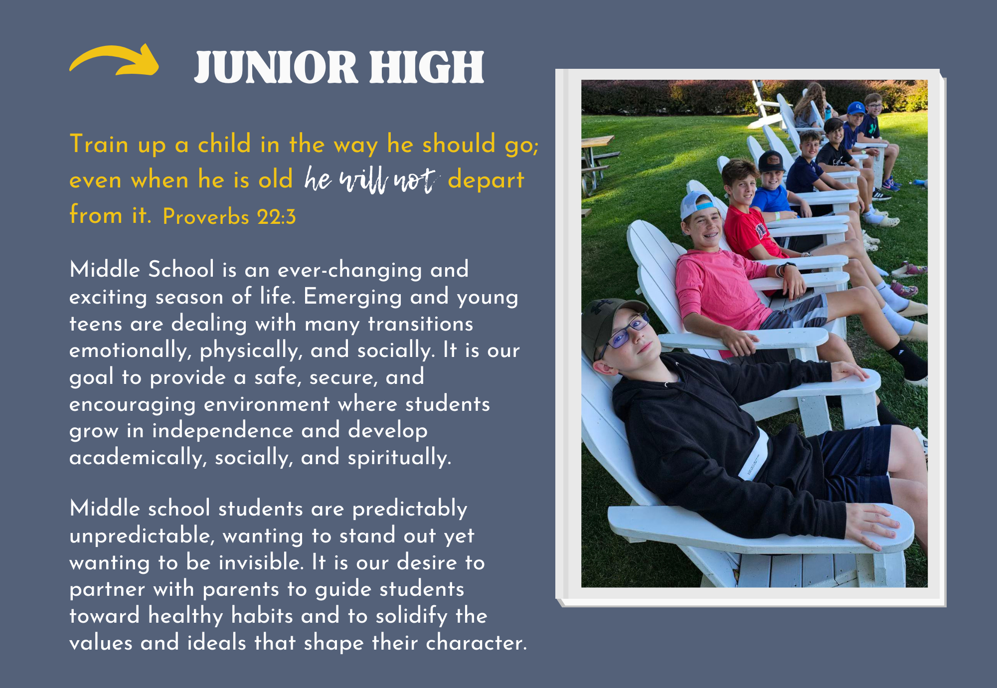 Junior High - Trinity Oaks Christian Academy